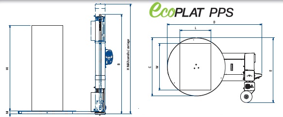 Stretch Wrapping Machine Robopac - Ecoplat