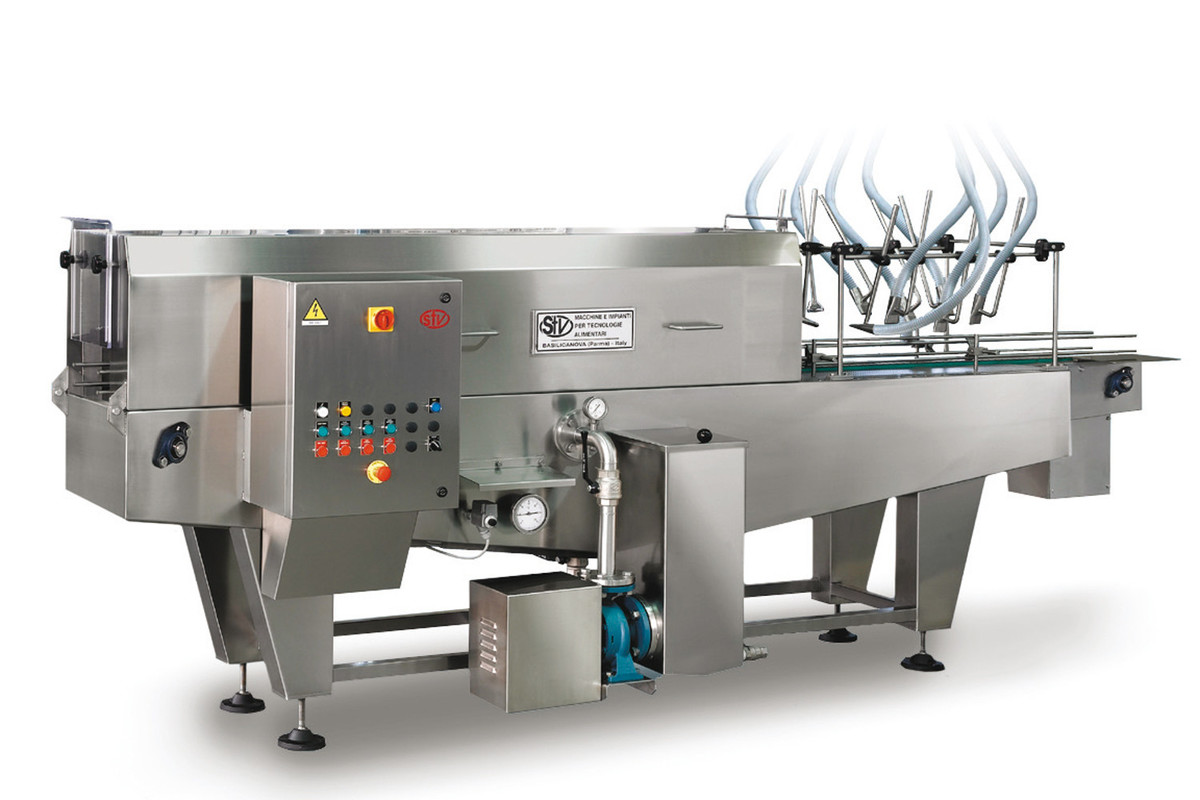 Masina automata de spalat liniar, pana la 8.000 recipiente / ora