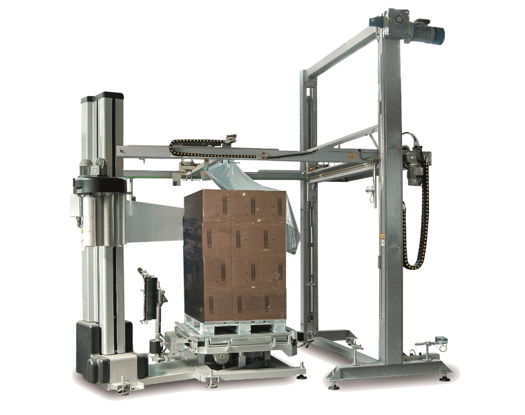 Automatic rotating table wrapping machine