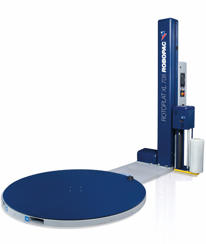 Stretch wrapping turntable