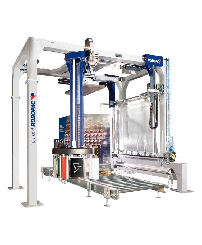 Automatic wrapping machine with rotating arm Helix