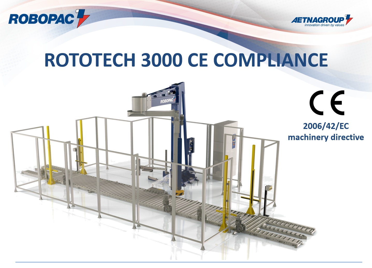 Infoliator de paleti cu brat rotativ - Automat